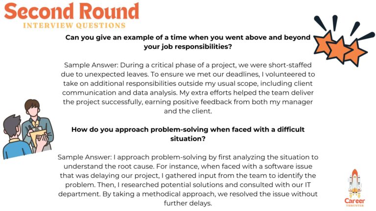 61+ Second Round Interview Questions (With Sample Answers)