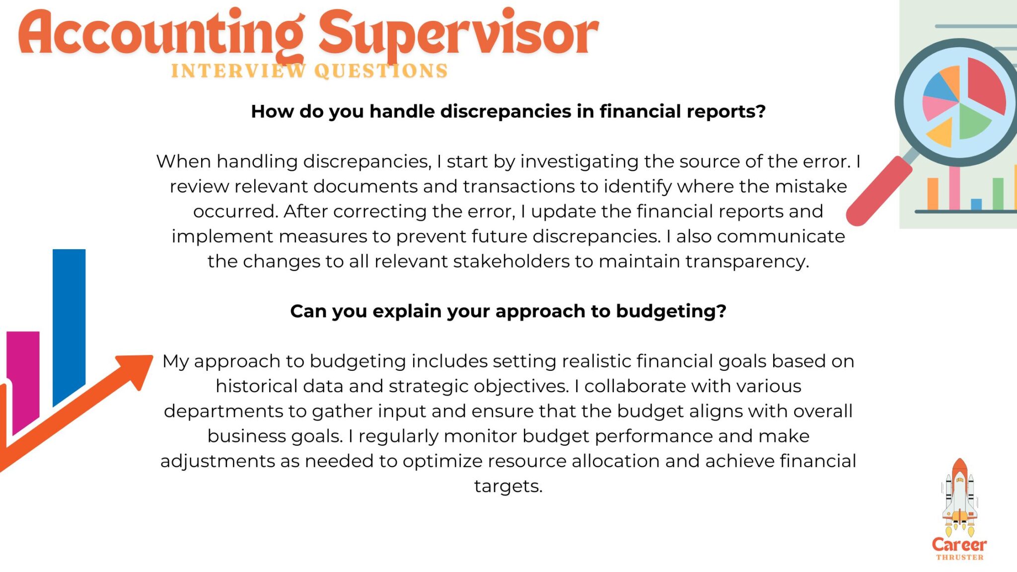 55+ Accounting Supervisor Interview Questions And Answers