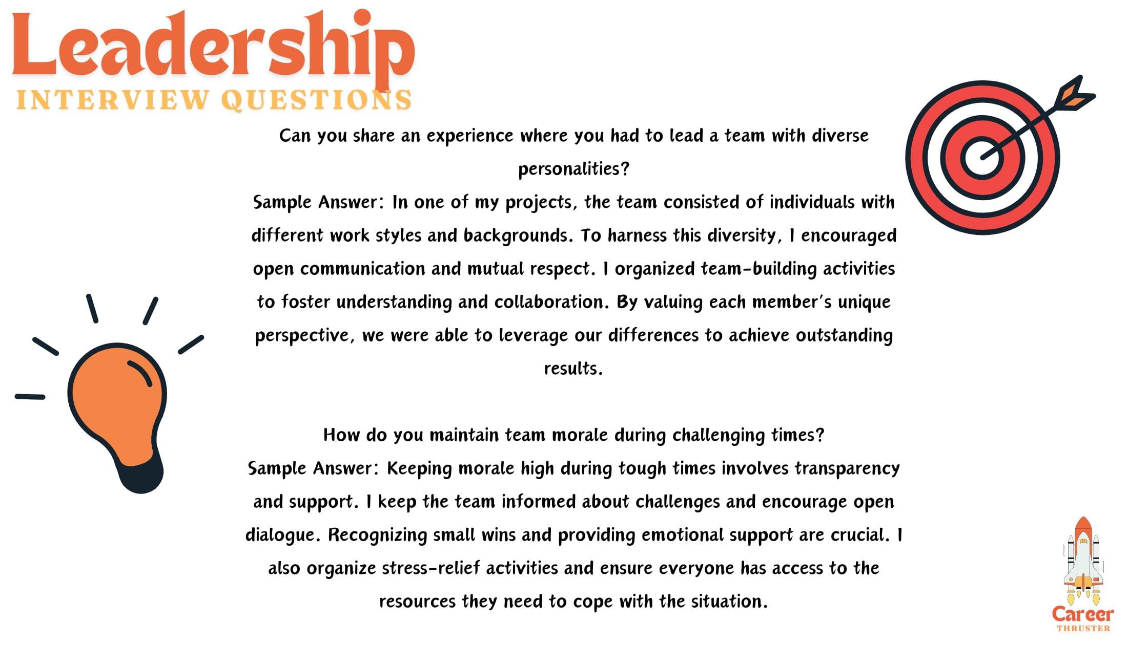 61+ Leadership Interview Questions (With Sample Answers)